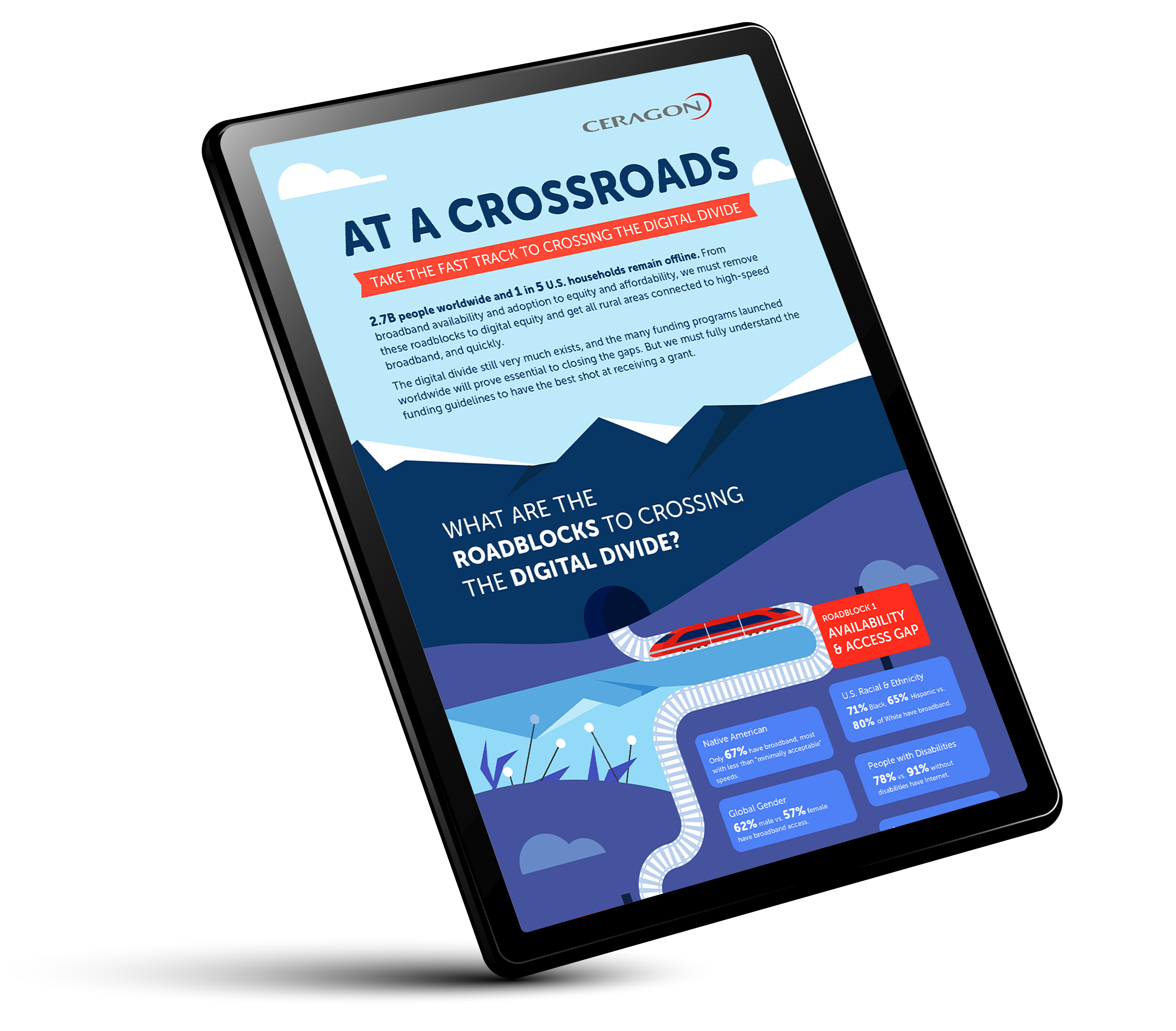 Roadblocks Dig Divide infographic